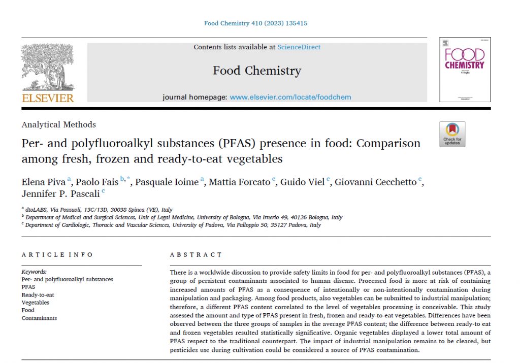 PFAS: Il corso esperienziale sull'analisi in dtoLABS